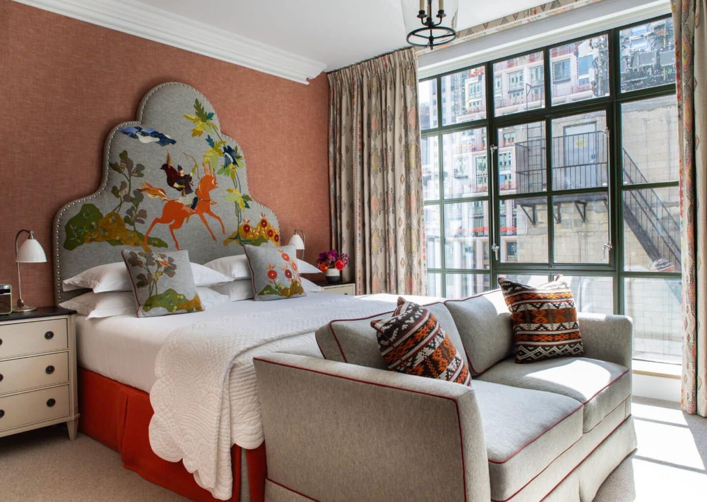 A Headboard That Steals the Show - Kit Kemp Design Studio