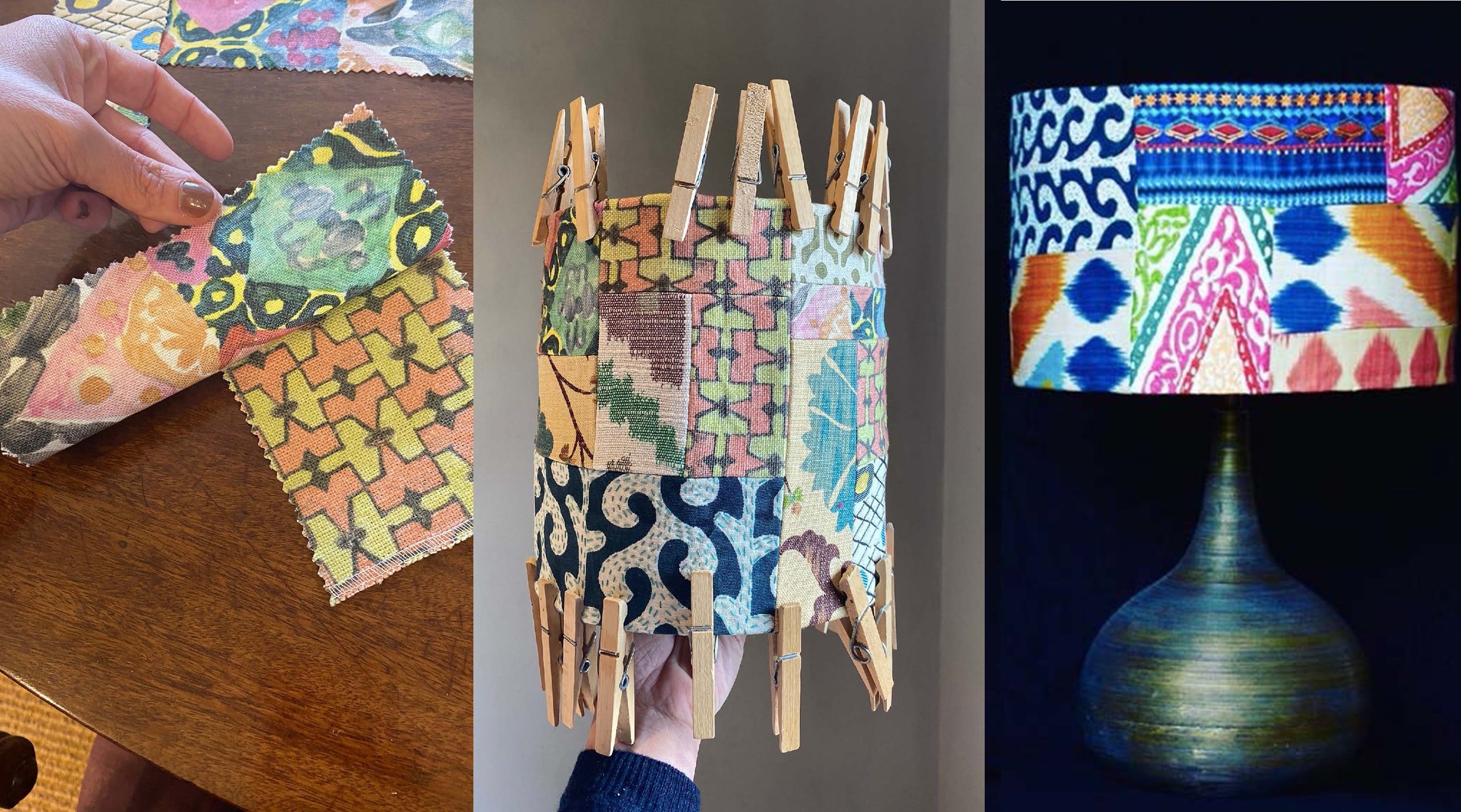 Design Threads: Make Your Own Patchwork Lampshade - Kit Kemp Design Studio
