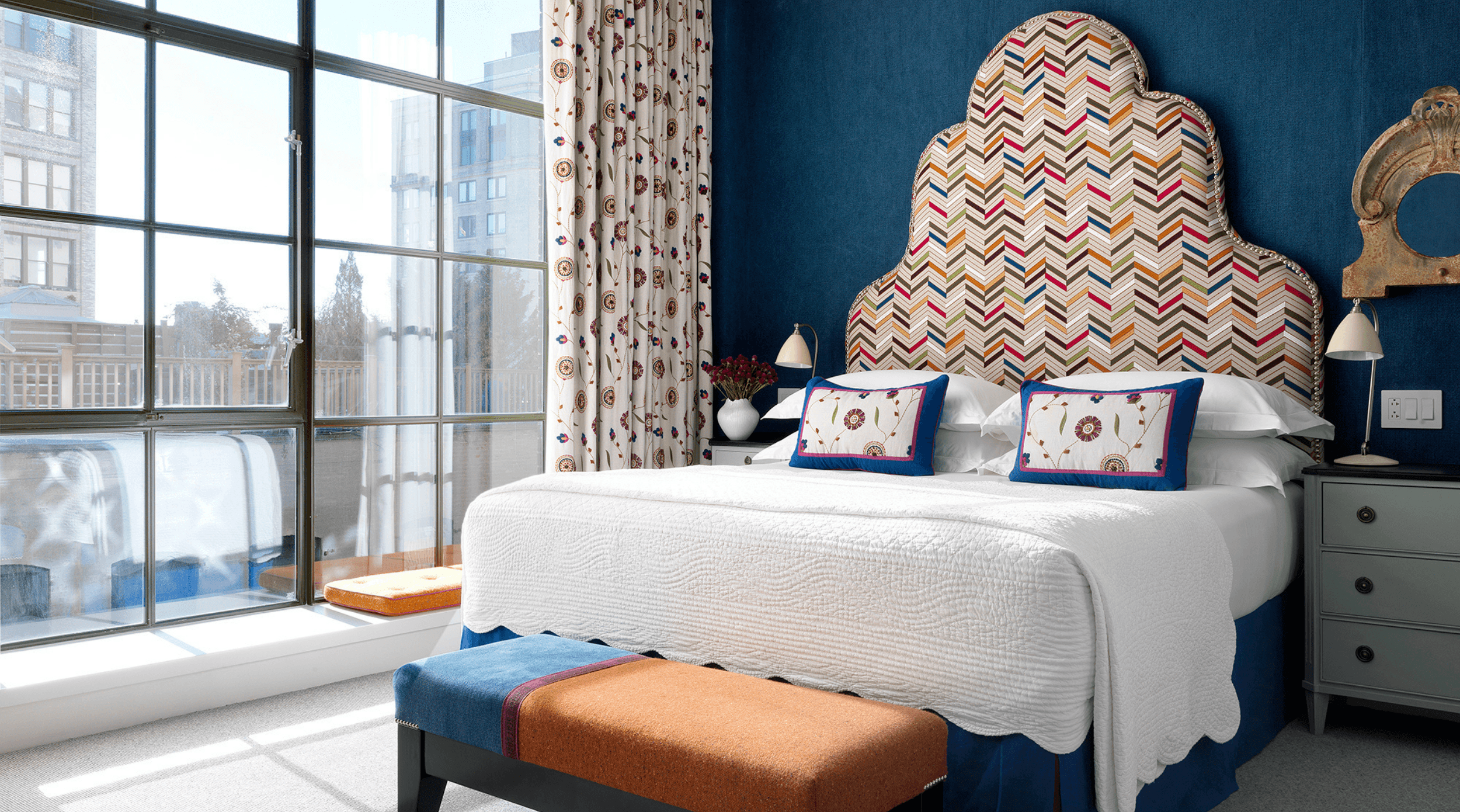 Our Guide to Mixing Geometric and Organic Patterns - Kit Kemp Design Studio