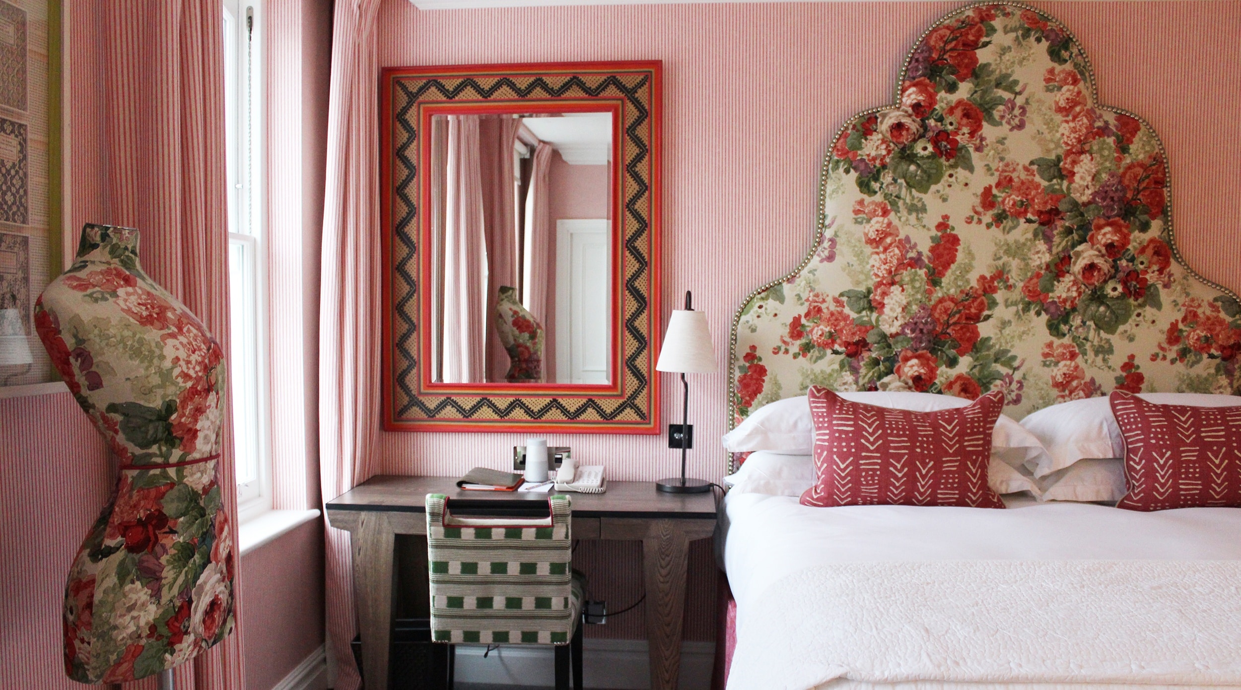 Pink Isn't Just for Girls at Number Sixteen - Kit Kemp Design Studio