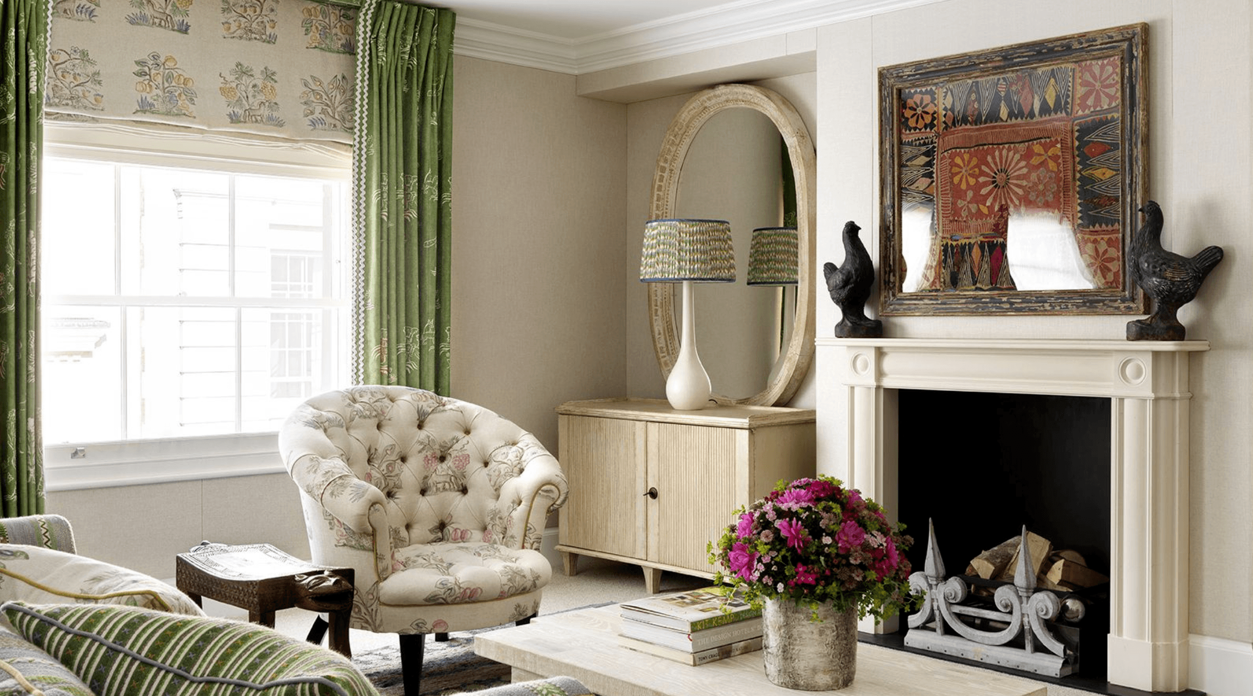 Roman blinds with curtains store