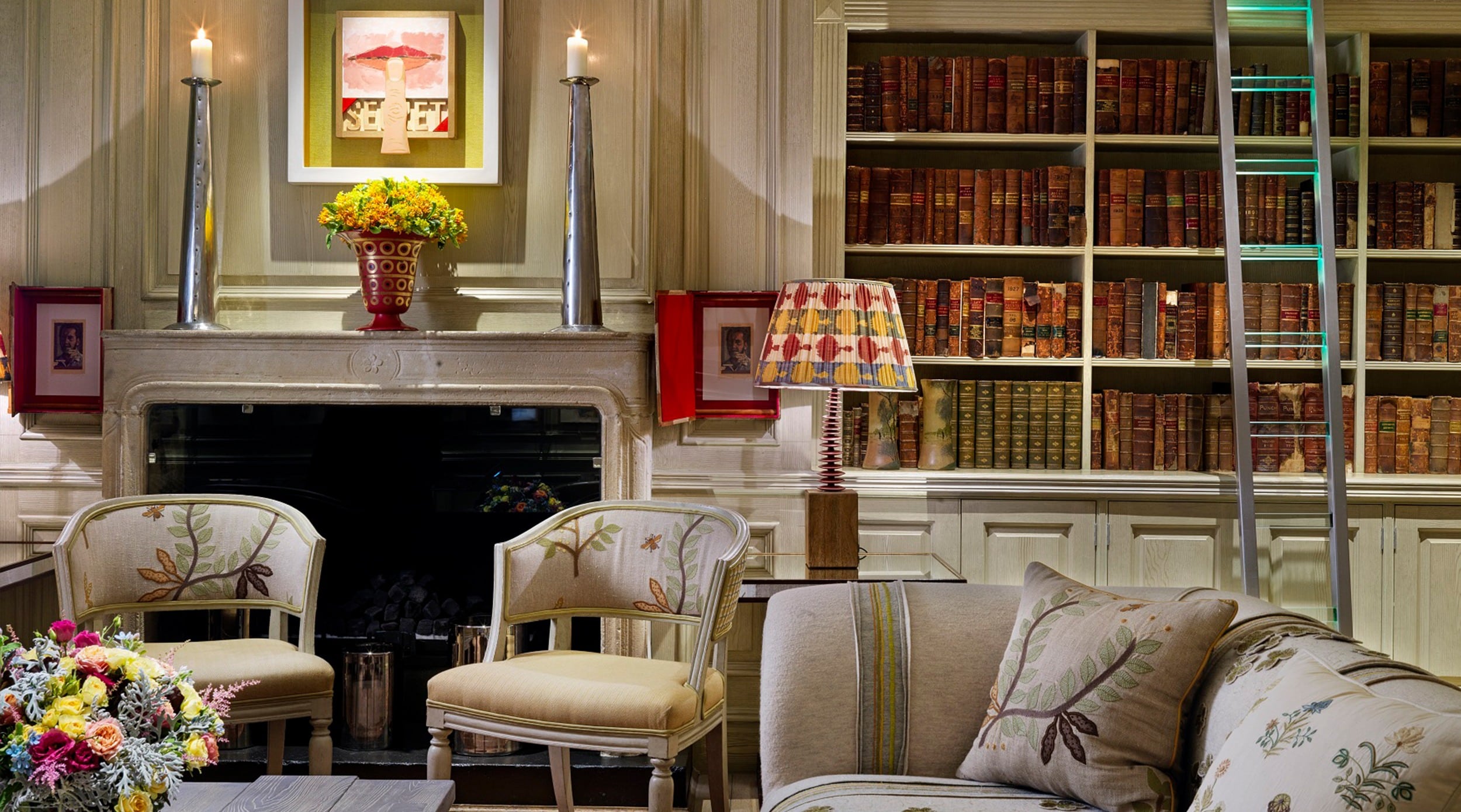 The Library at The Soho Hotel - Kit Kemp Design Studio